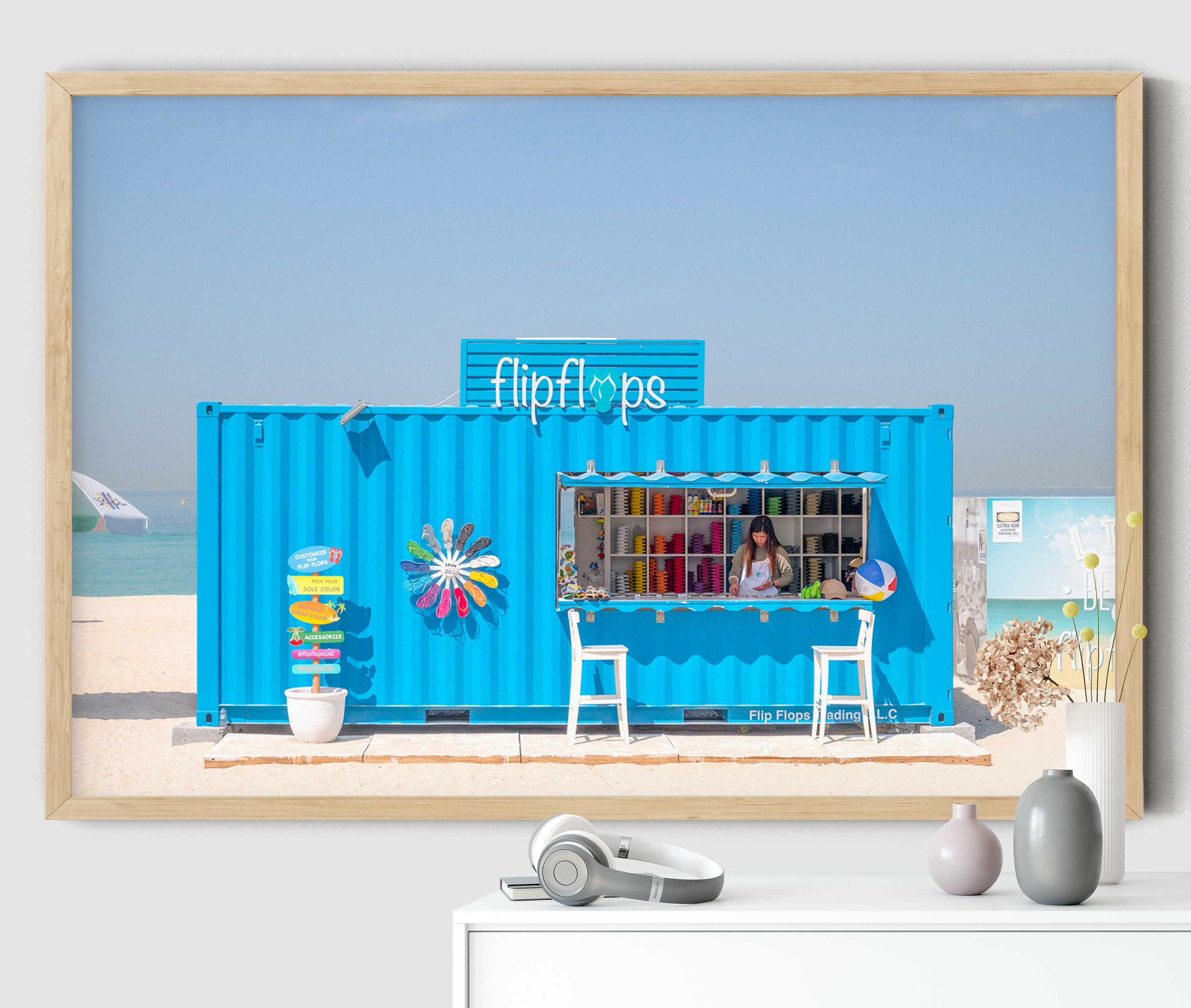 POSTER Wes Anderson, Flip Flop, Beach photograph, Wes Anderson Poster ...