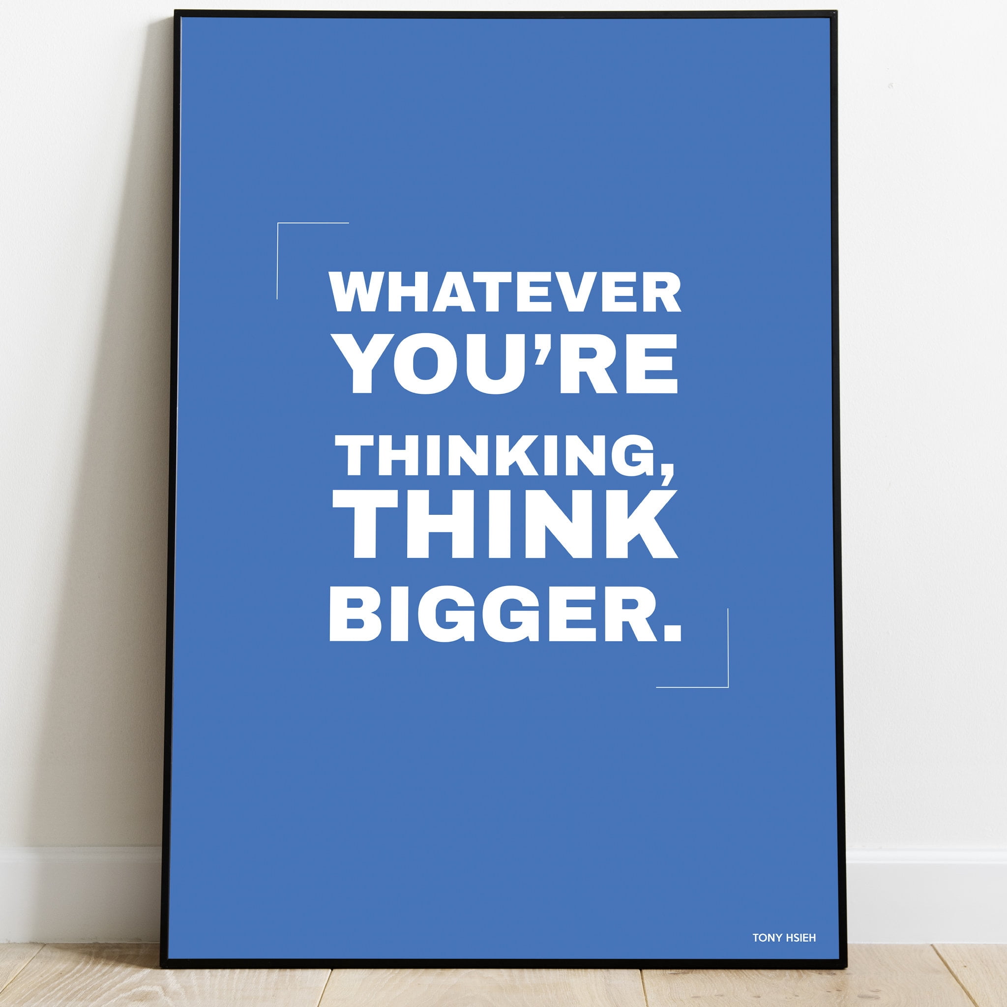 POSTER Whatever you're thinking, think bigger! | Motivational Poster ...