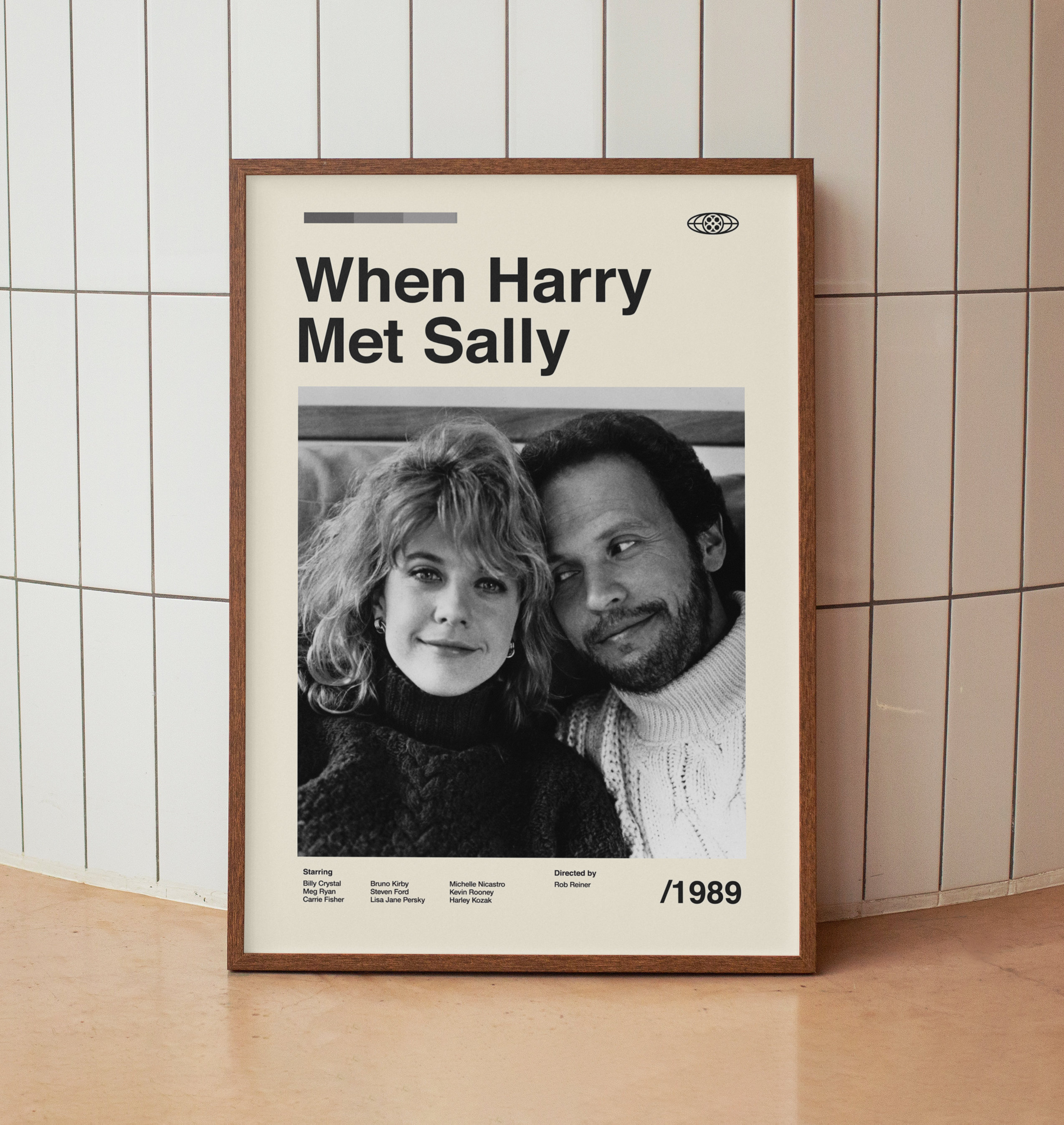 POSTER When Harry Met Sally Wall Art Print - Billy Crystal Film Poster - MInimalist - Midcentury ...