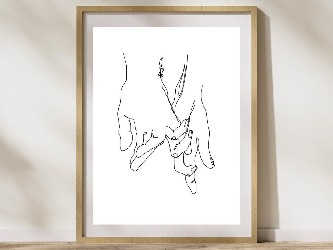 POSTER Wherever You Are Going Line Art , Modern Minimalist Wall Art ...