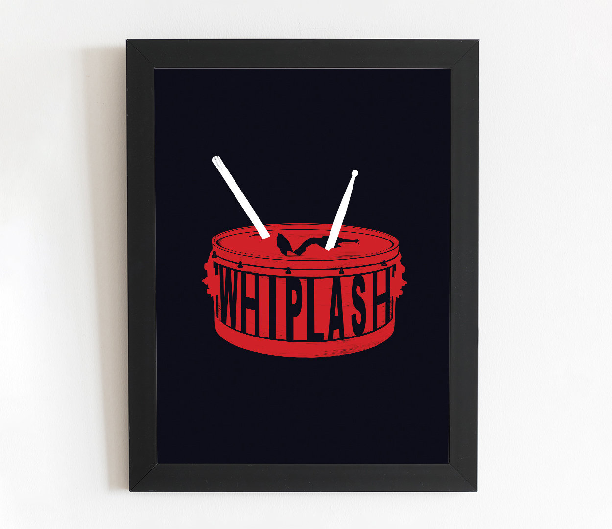 POSTER Whiplash Minimal Illustrated Movie Poster | Unique Film Wall Fan ...