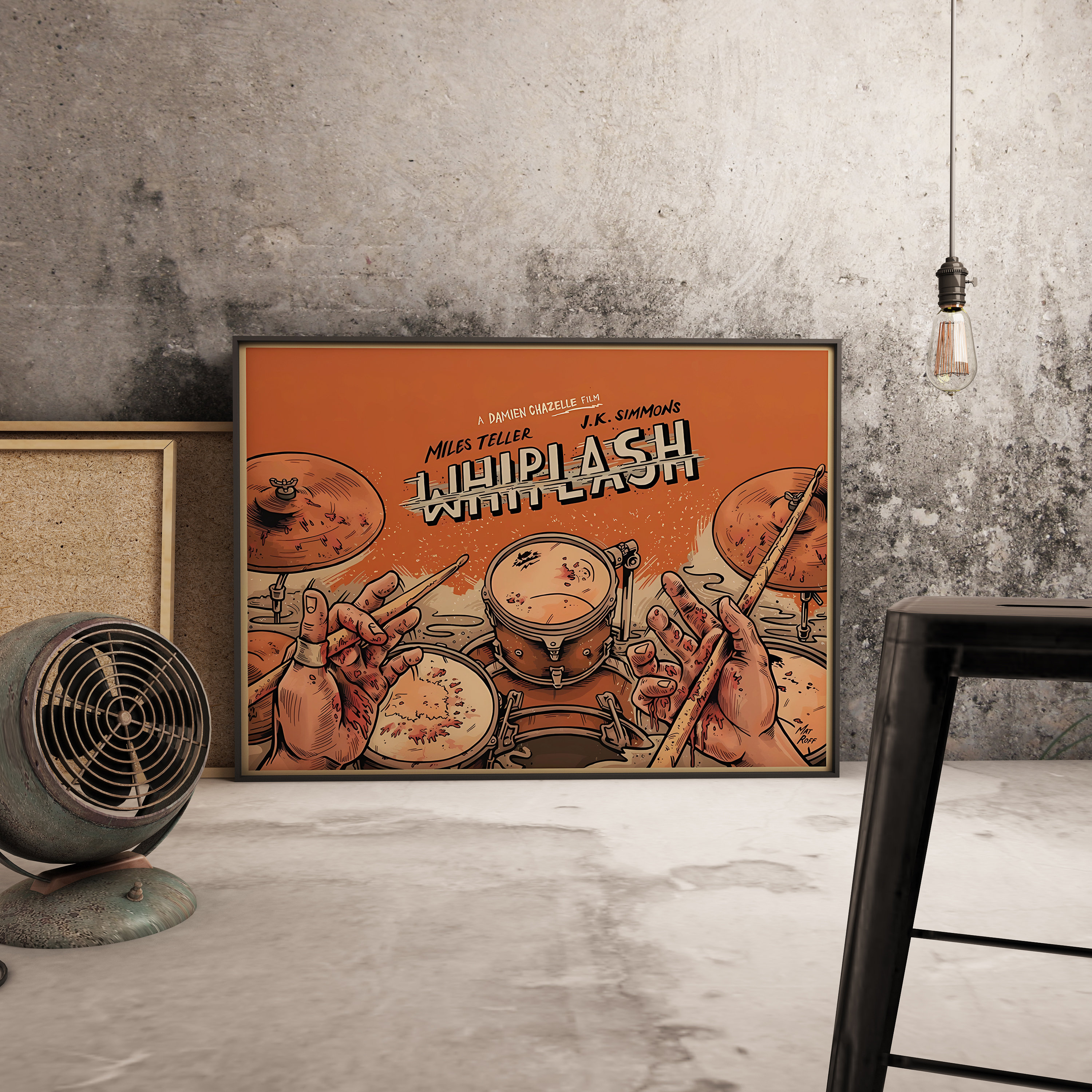 POSTER Whiplash Poster, Miles Teller Wall Art, Kraft Paper Print ...