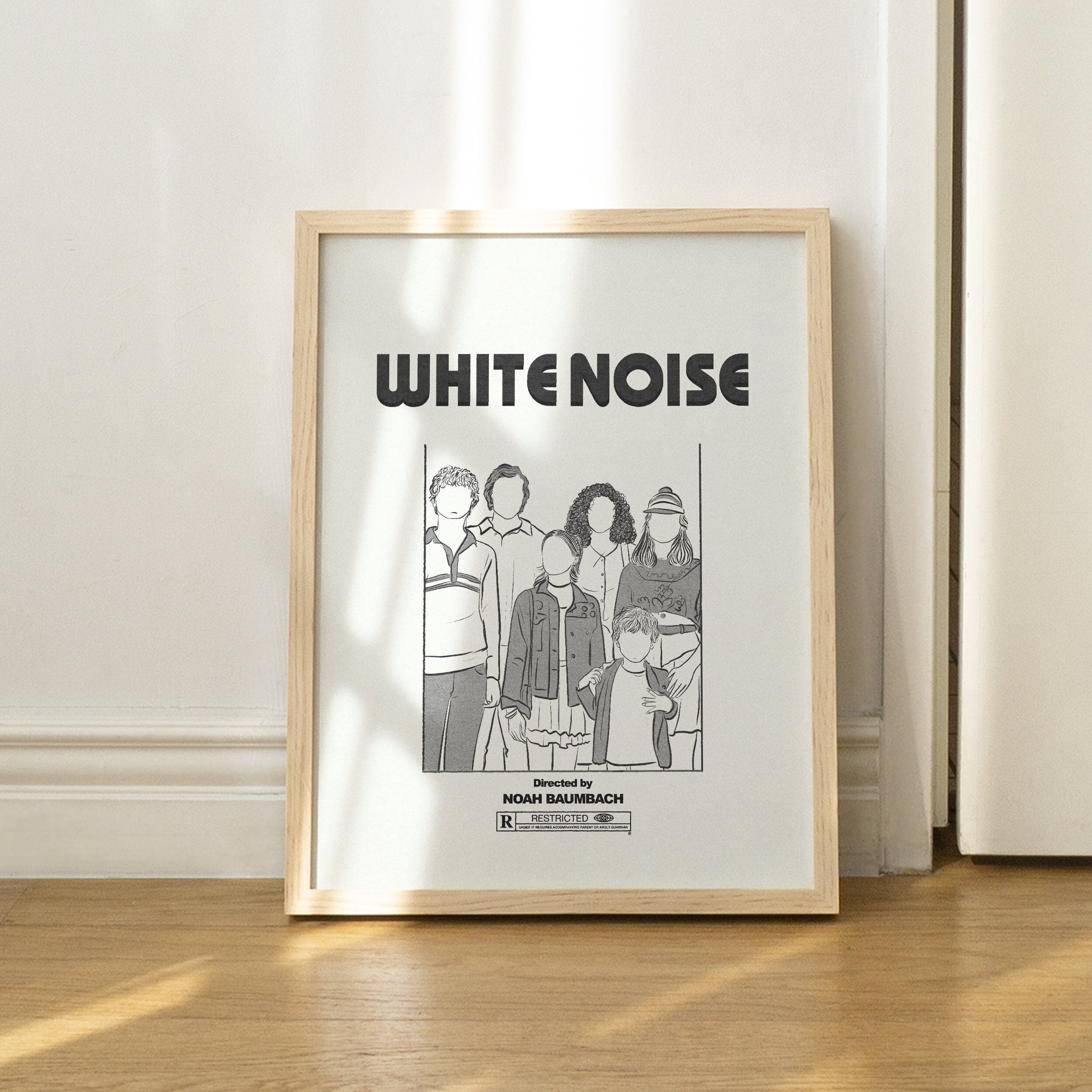 POSTER White Noise | Noah Baumbach | Movie Poster | Black and White ...