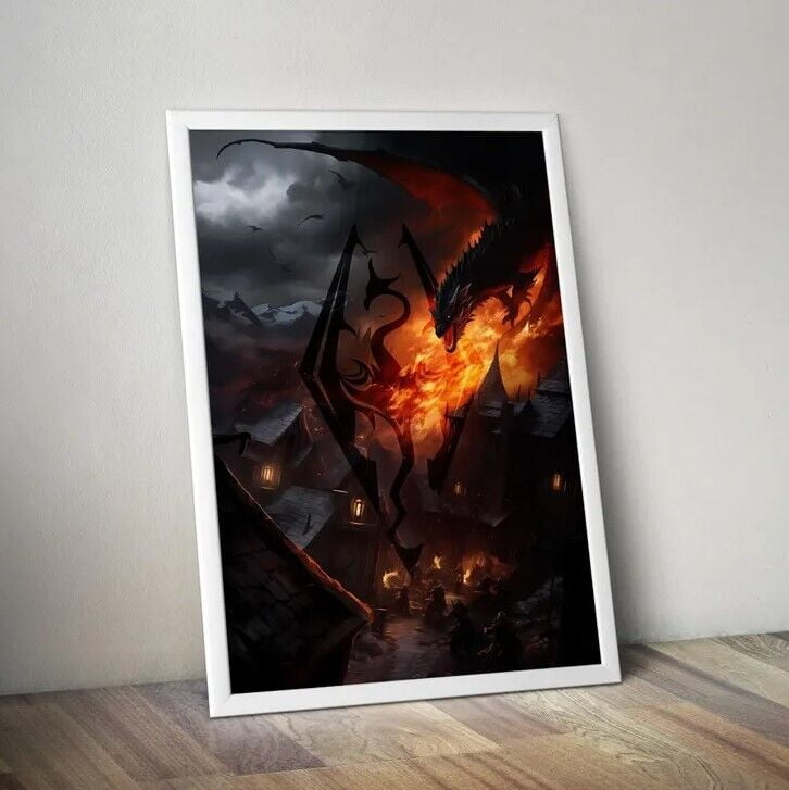 POSTER Whiterun | Skyrim Poster | Skyrim Artwork | Gaming Poster | HD ...
