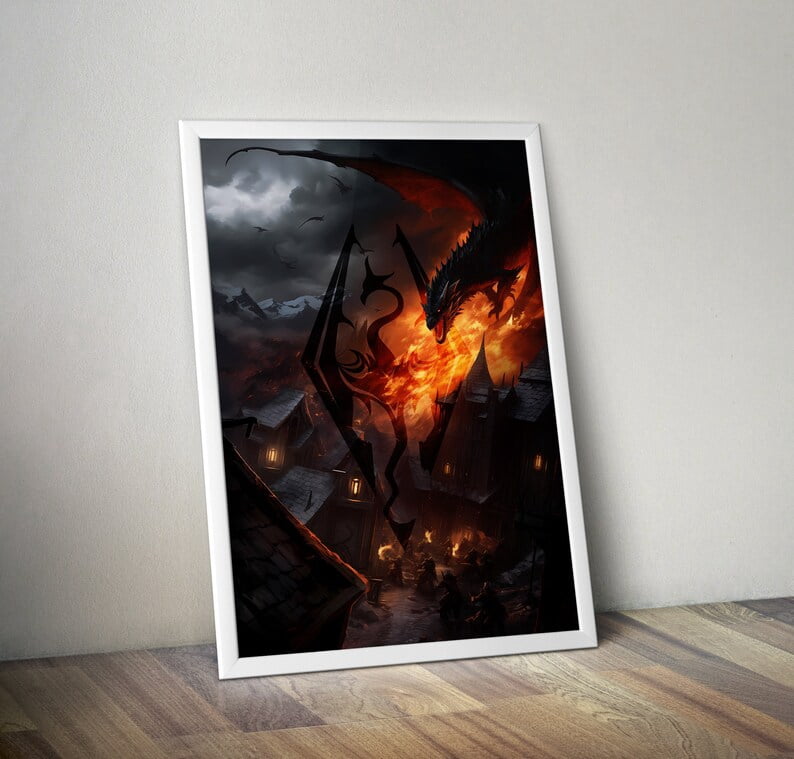 POSTER Whiterun | Skyrim Poster | Skyrim Artwork | Gaming Poster | HD ...