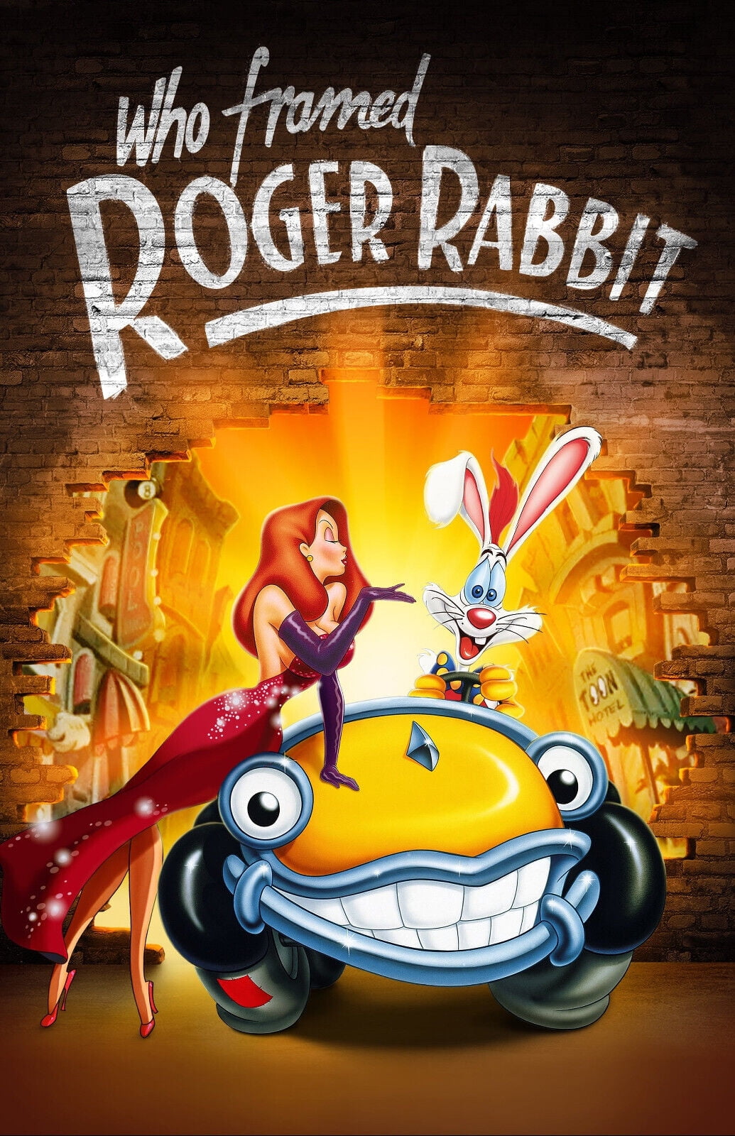 POSTER Who Framed Roger Rabbit Film 1988 Cast Movie Poster-16x24 ...