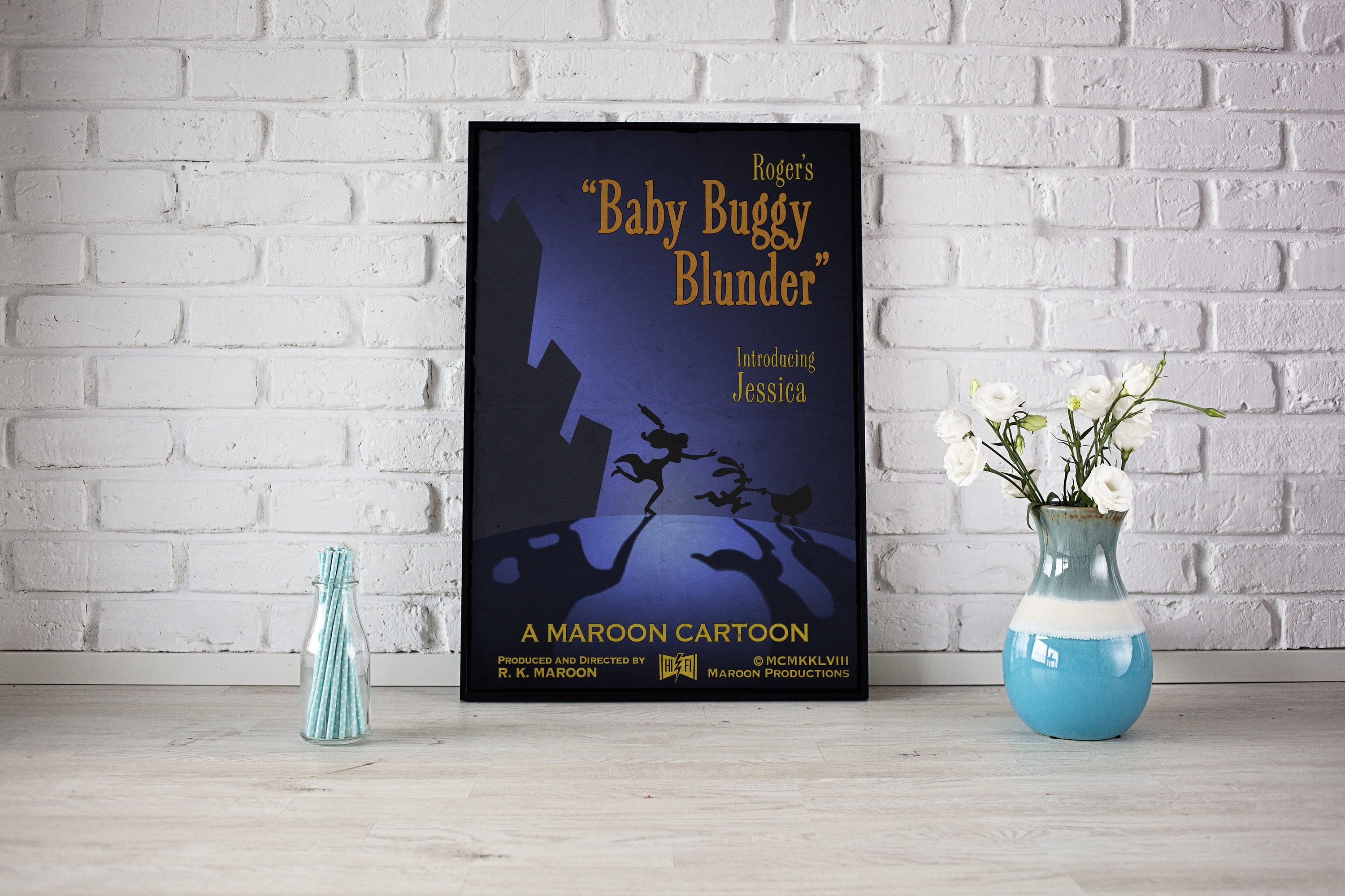 POSTER Who Framed Roger Rabbit Inspired "Baby Buggy Blunder" Movie ...