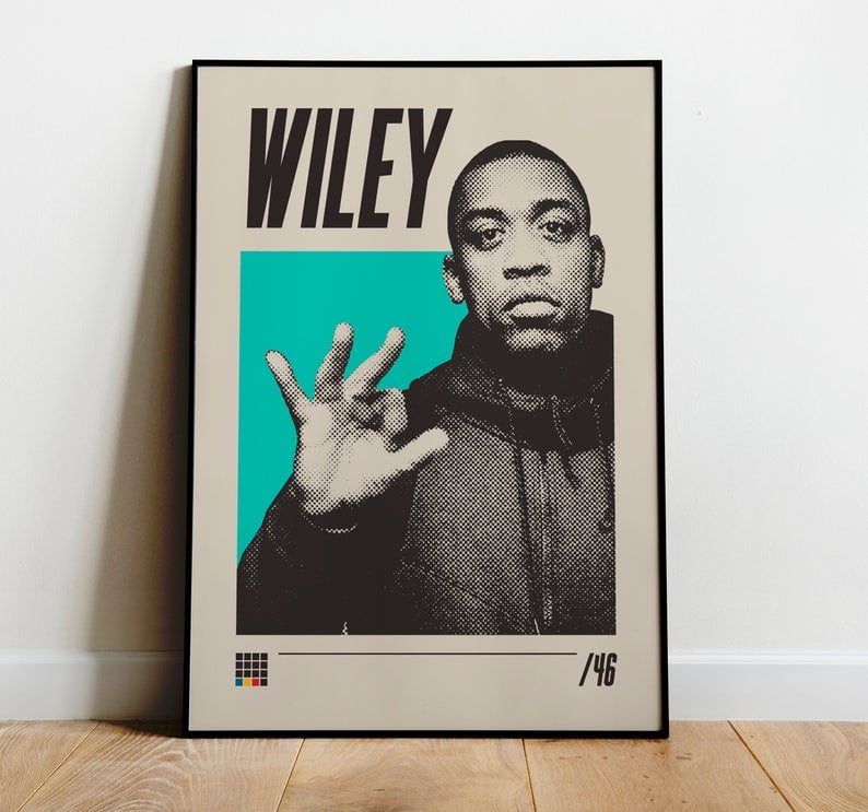 POSTER Wiley Poster Grime Music Wall Art, Hip Hop Decor, UK Rapper ...