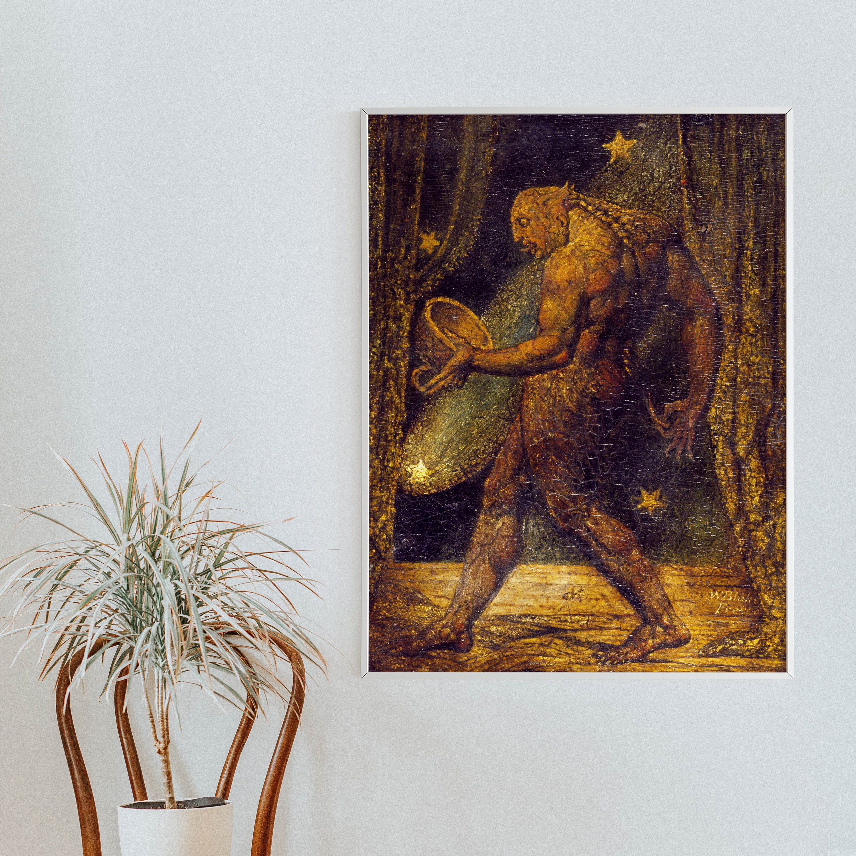 POSTER William Blake - The Ghost of a Flea (1820) - Reproduction ...