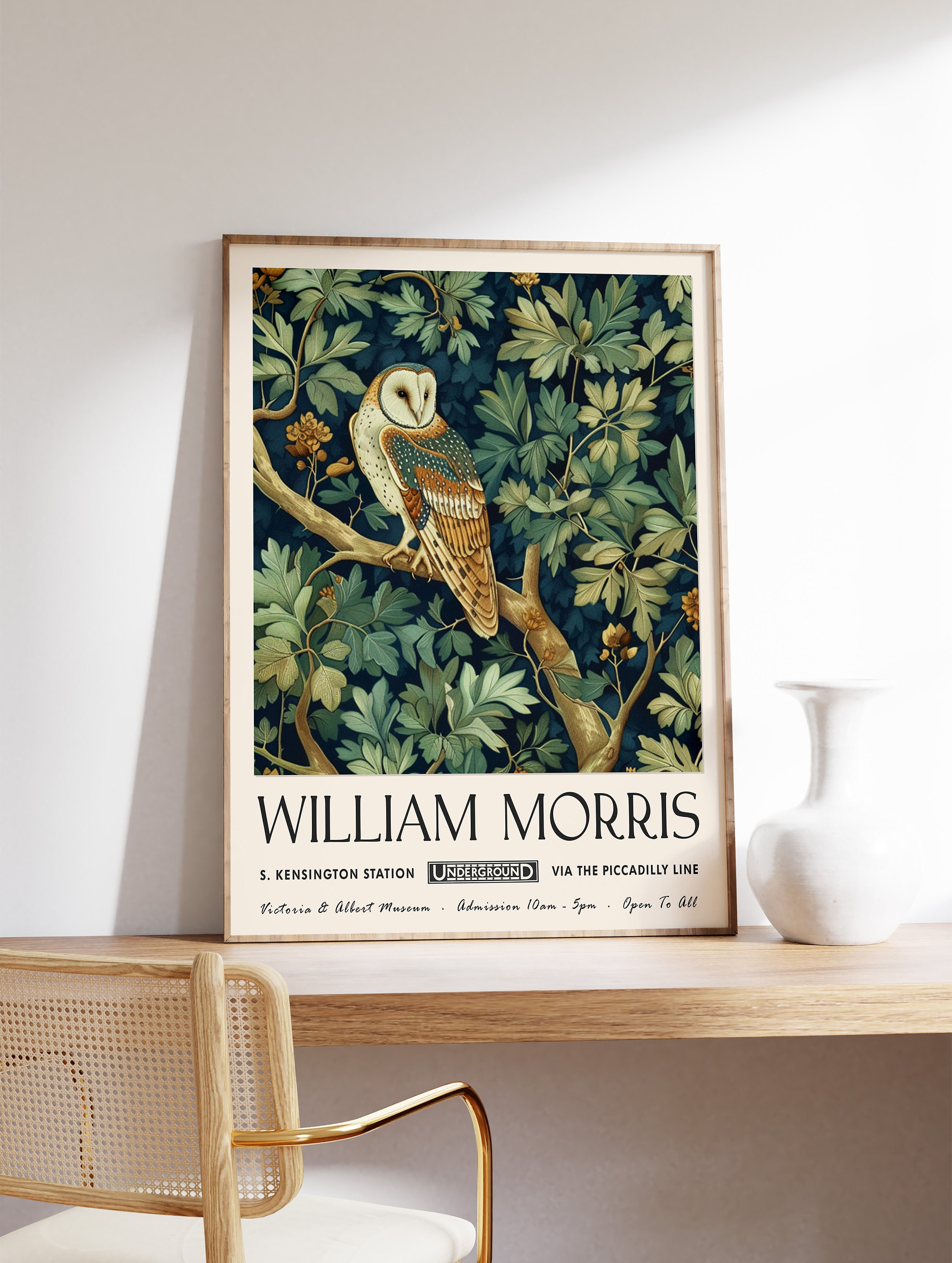 POSTER William Morris Print, William Morris Exhibition Poster, Kew Gardens Print, London Print ...