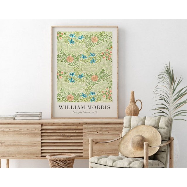 POSTER William Morris Print, Fabric Art, William Morris, William Morris Exhibition Poster, Wall ...
