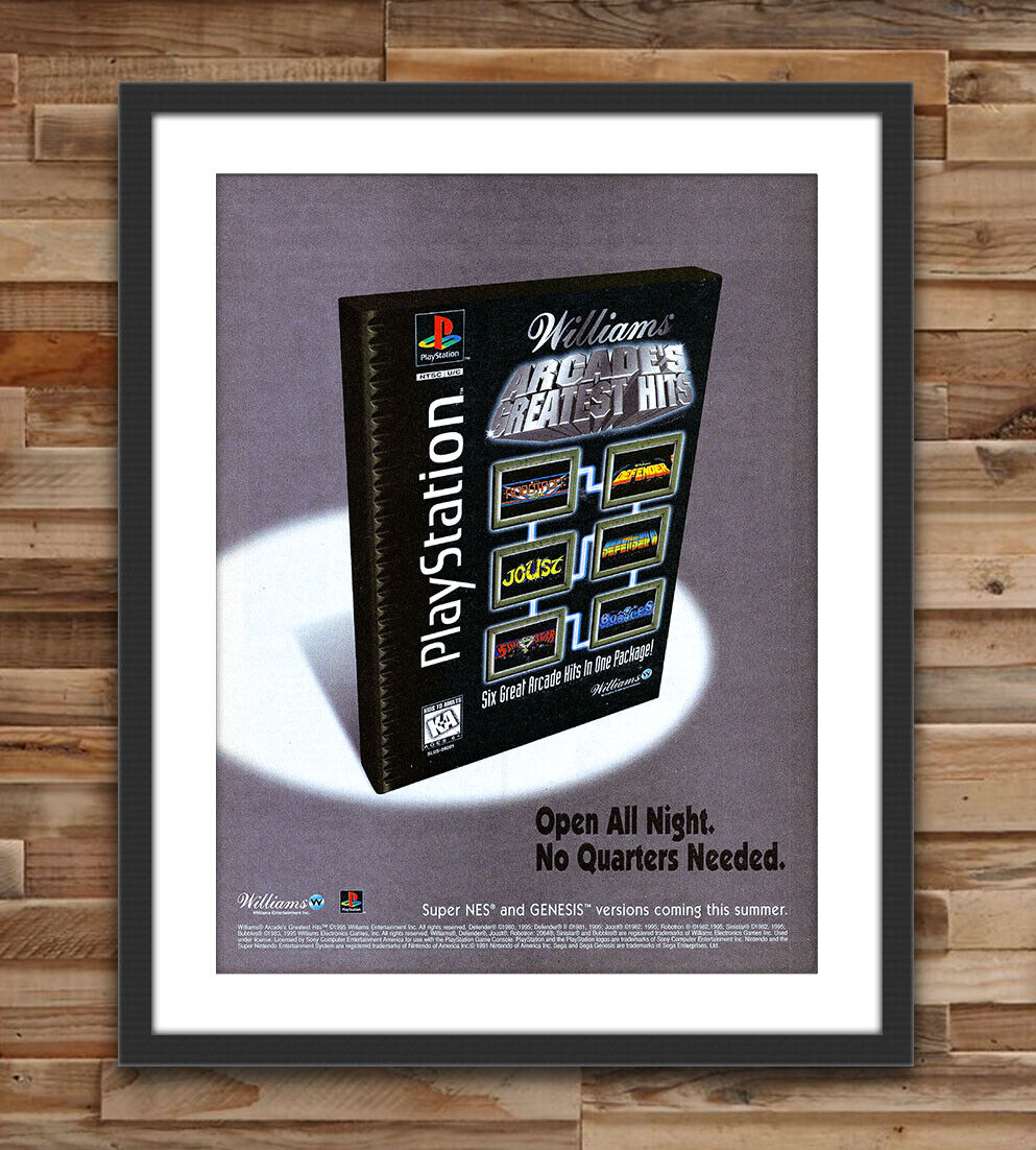 POSTER Williams Arcade's Greatest Hits PS1 Poster-24x36-UNFRAMED ...