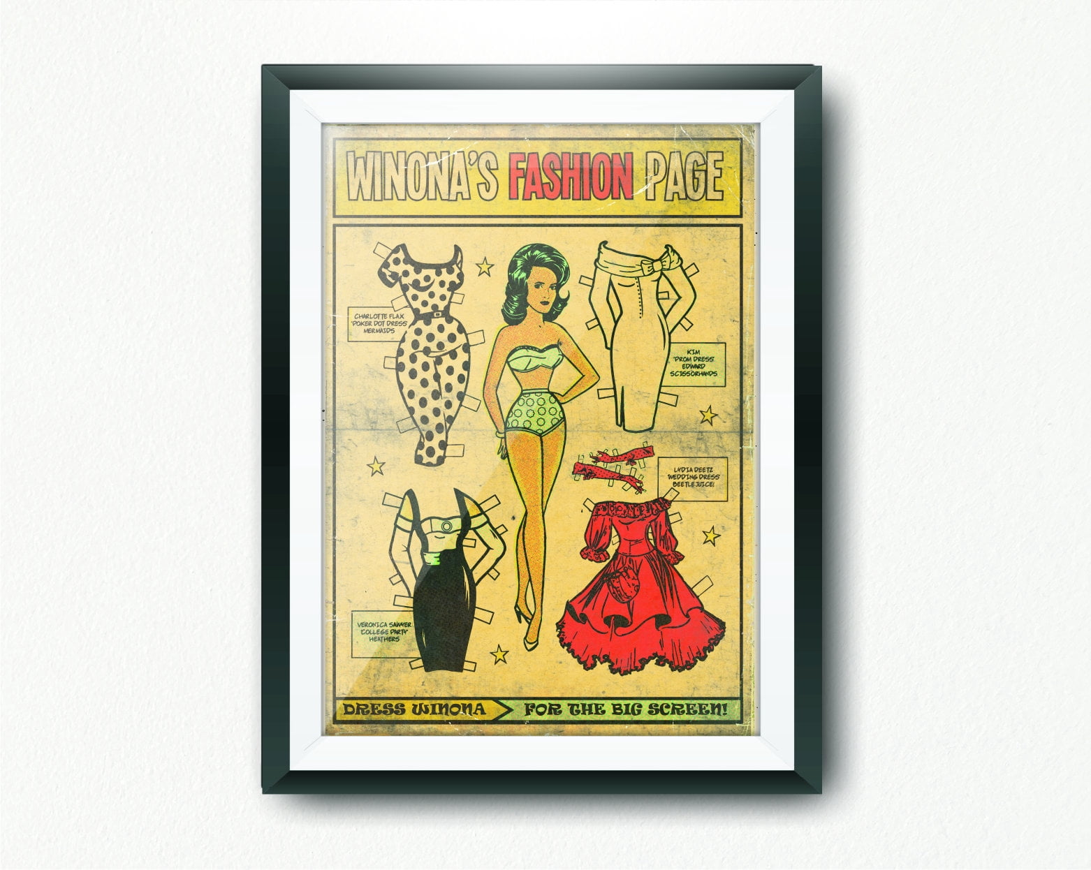 POSTER Winona - Vintage Comic 'Paper Doll' Limited Edition Print ...