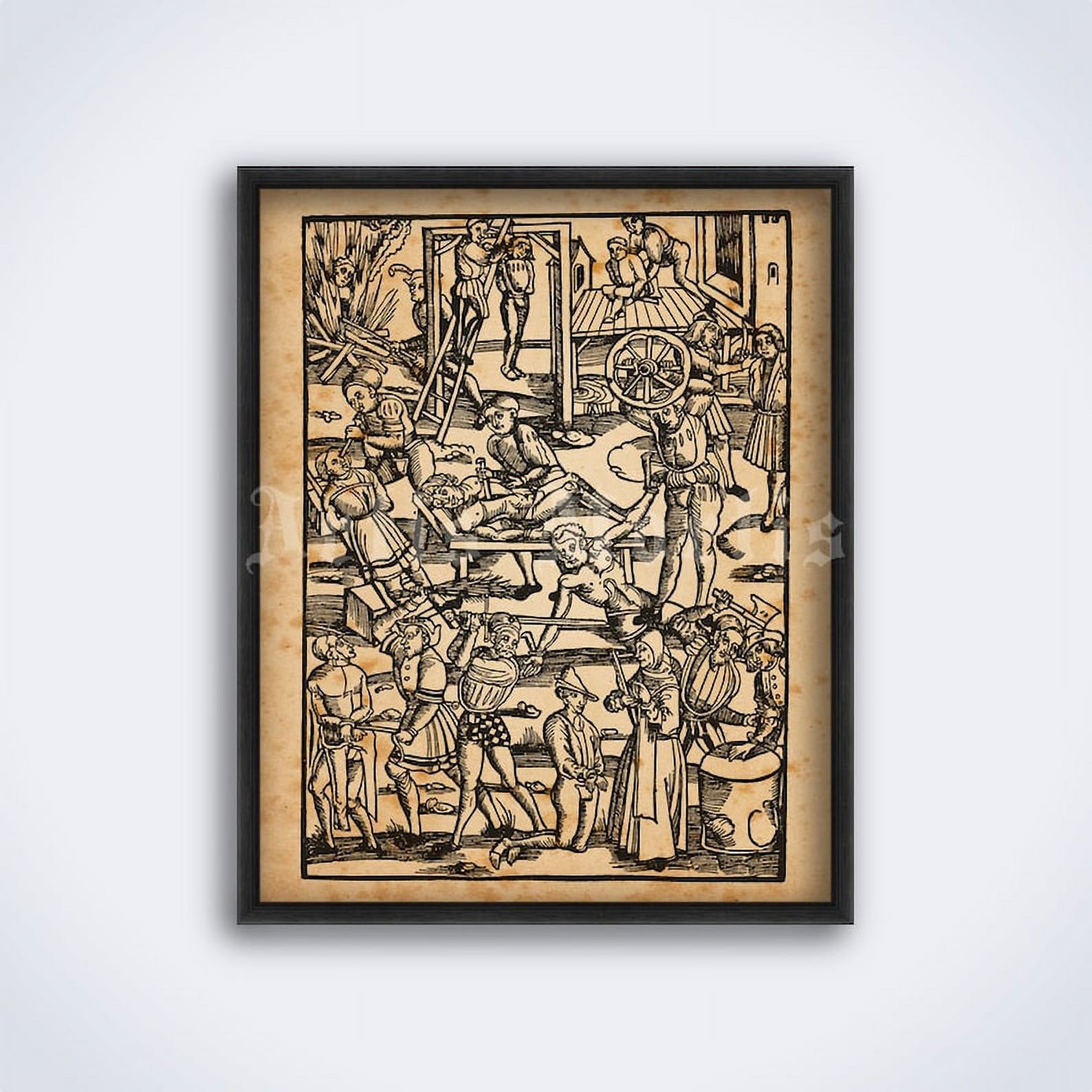 POSTER Witch detection - Inquisition torture, trial, punishment ...