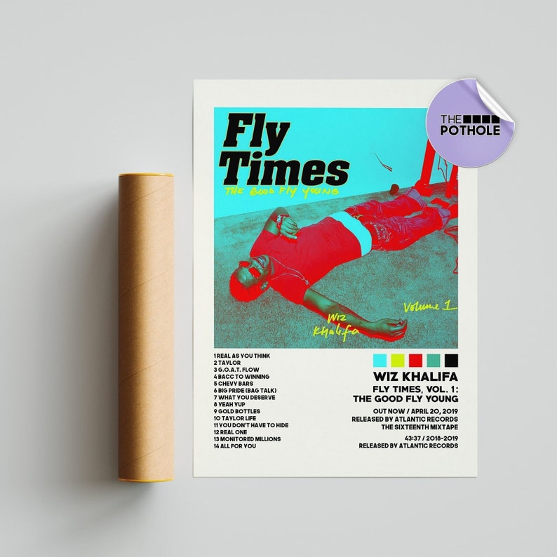 POSTER Wiz Khalifa Posters / Fly Times, Vol. 1- The Good Fly Poster / Wiz Khalifa, Fly Times ...