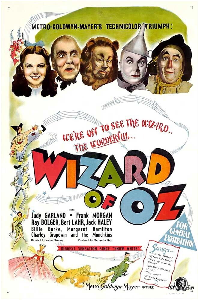 POSTER Wizard of Oz 1939 Movie Premium POSTER MADE IN USA-24x36 ...