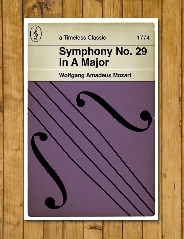 POSTER Wolfgang Amadeus Mozart - Symphony No. 29 in A Major - Timeless ...