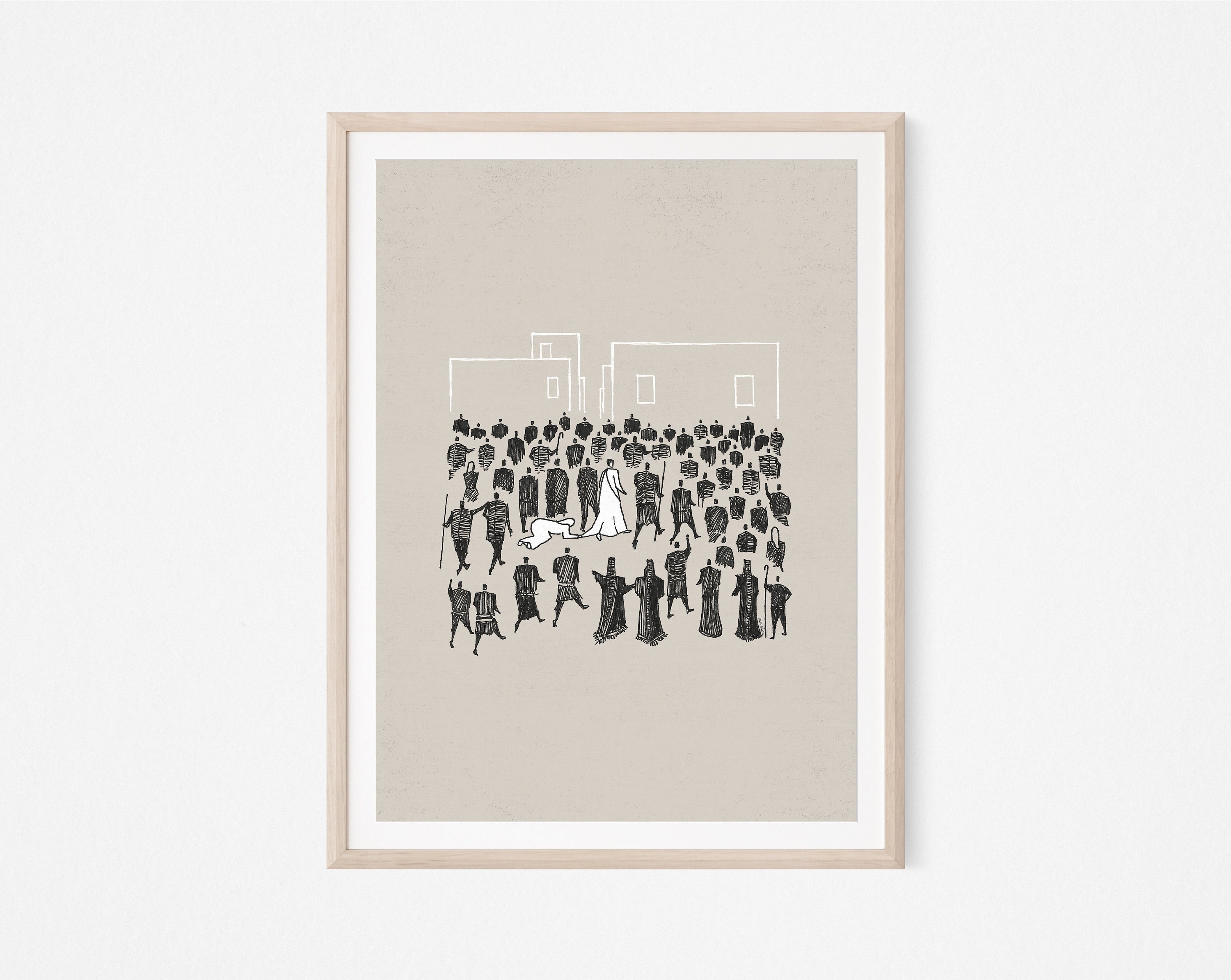 POSTER Woman Healed, PRINT!, Fringe of Jesus Garment, Hem of Robe ...