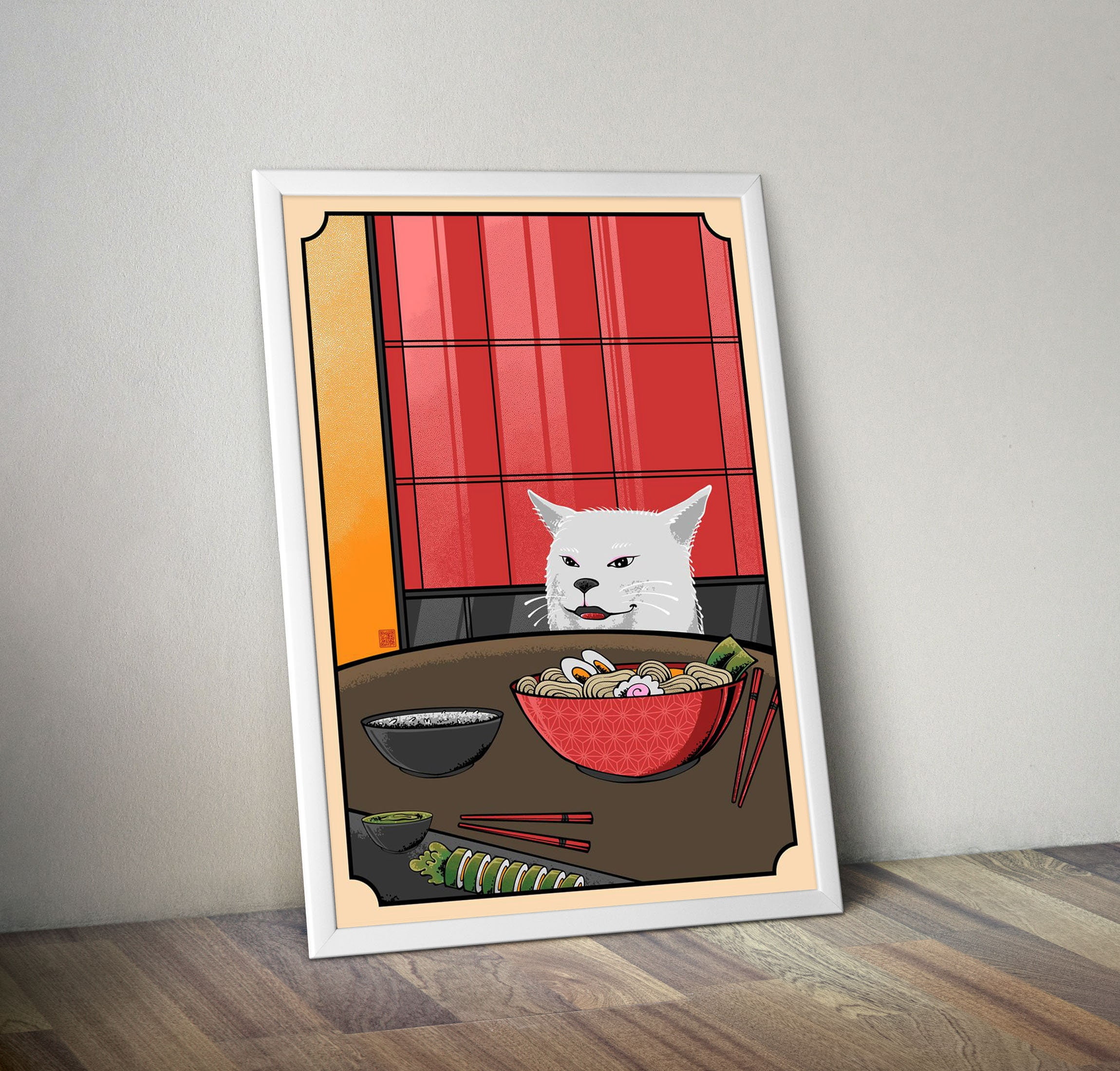 POSTER Woman Yelling At a Cat Meme Poster Funny Memes Funny Present ...