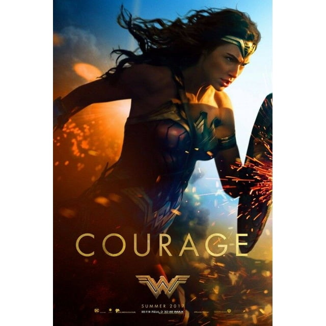 POSTER Wonder Woman - original DS movie poster Advance COURAGE-24x36 ...