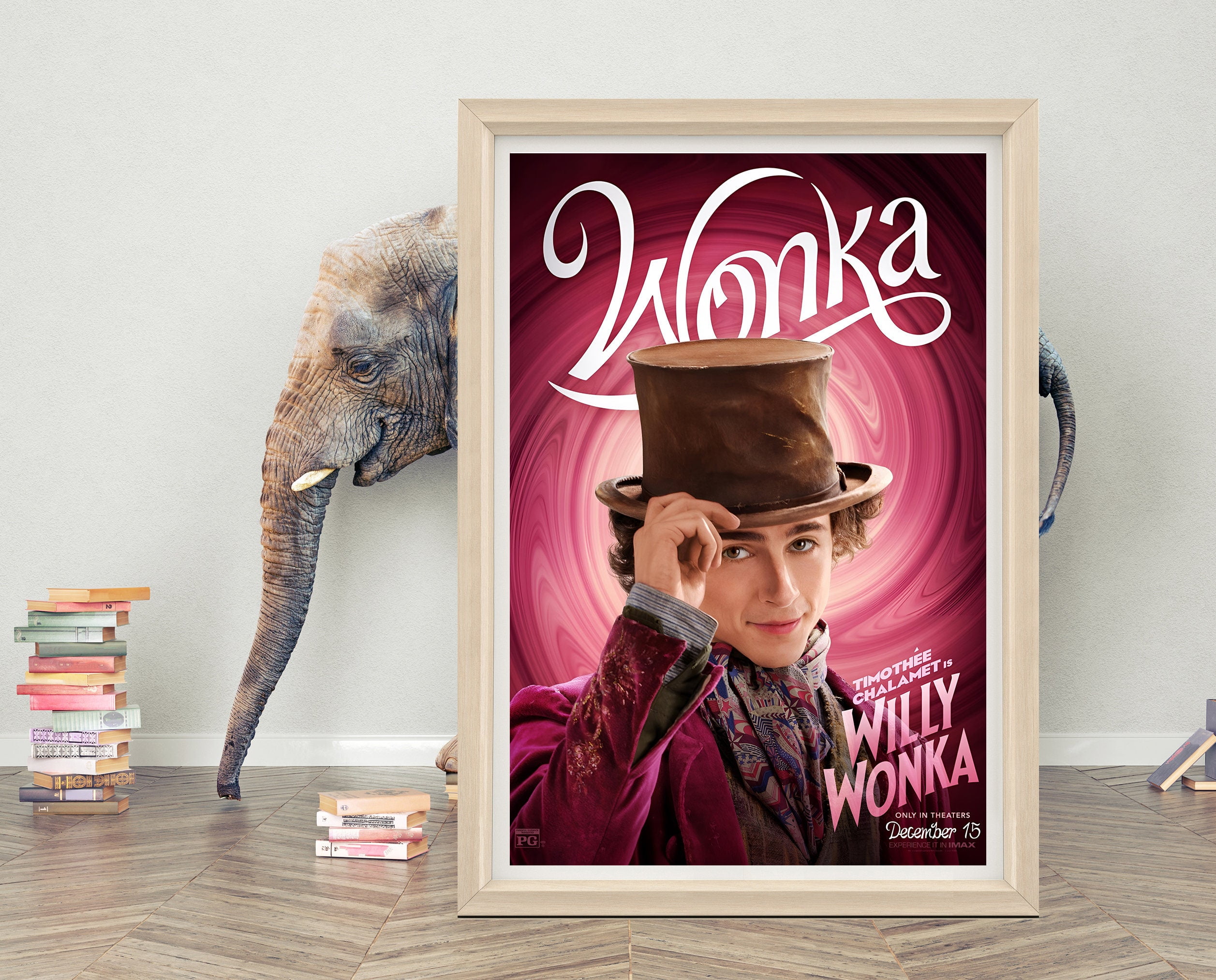 POSTER Wonka (2023) Movie Poster Wall Art | TimothÃ©e Chalamet Classic Movie Poster | High ...