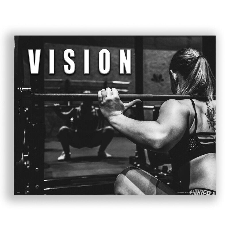 POSTER Workout Motivational Poster Art Print Women's Weightlifting Home ...