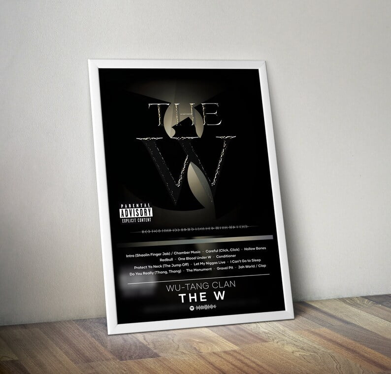 POSTER Wu-Tang Clan Poster Print | The W Poster | Album Poster Prints ...