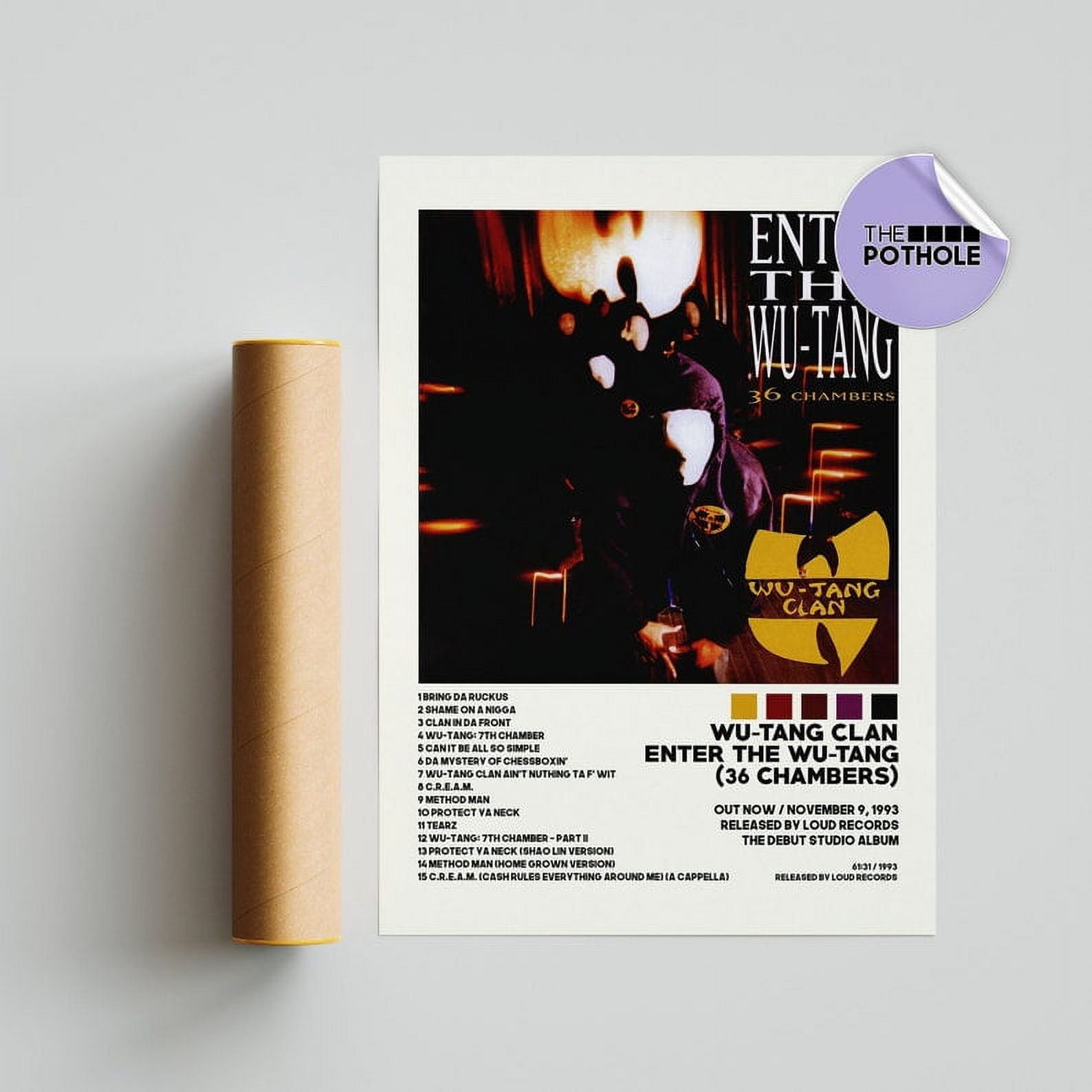 POSTER Wu-Tang Clan Posters / Enter of the Wu-Tang (36 Chamber) Poster ...