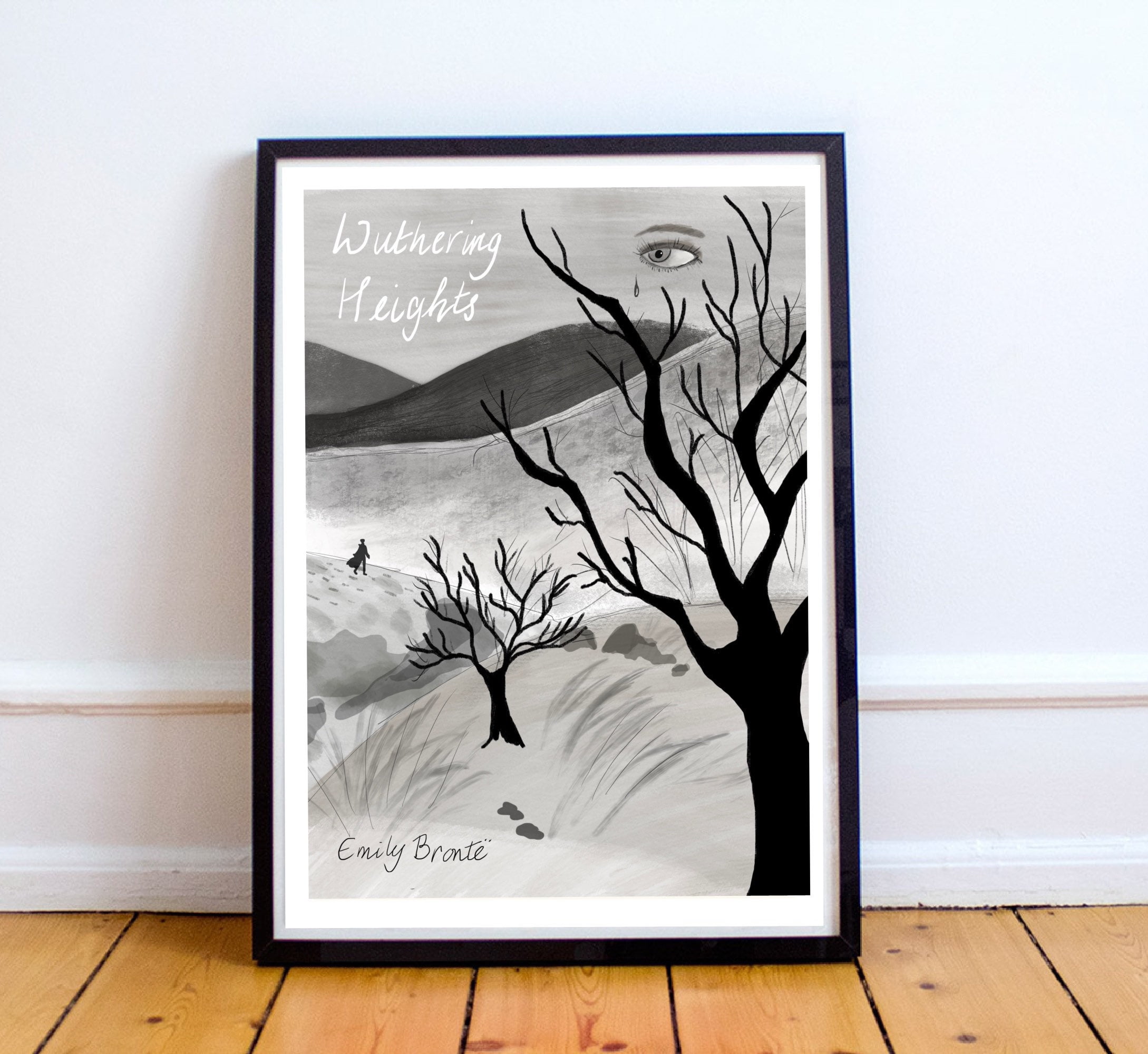POSTER Wuthering Heights Print, Emily Bronte Print, Quote, Book Cover ...