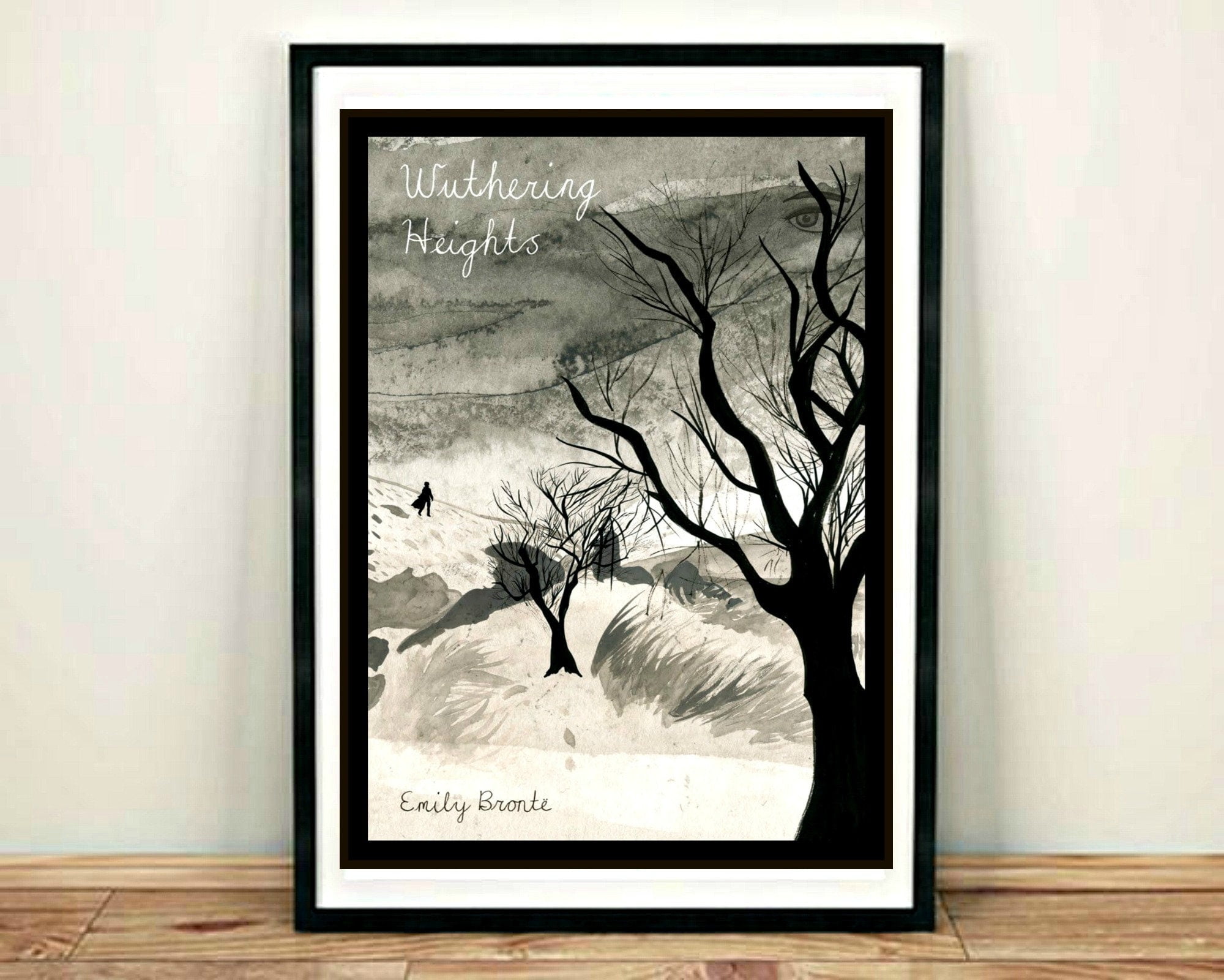 POSTER Wuthering Heights Print, Emily Bronte Print, Quote, Book Cover ...