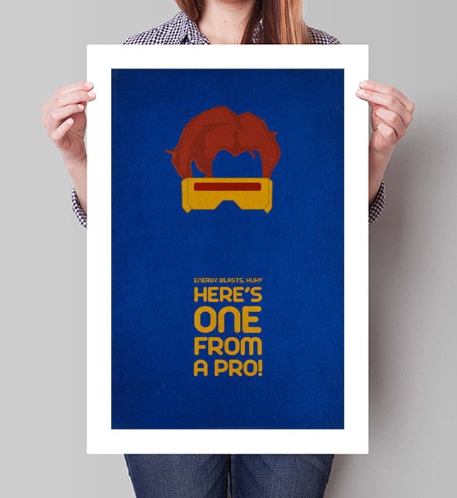 POSTER X-MEN Inspired The Animated Series Cyclops Minimalist Poster ...