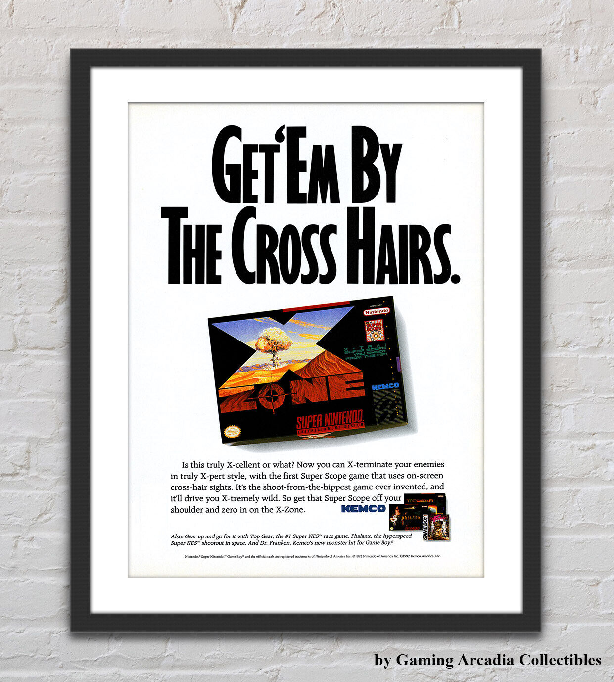 POSTER X Zone Super Nintendo SNES Poster-16x24-UNFRAMED - Walmart.com