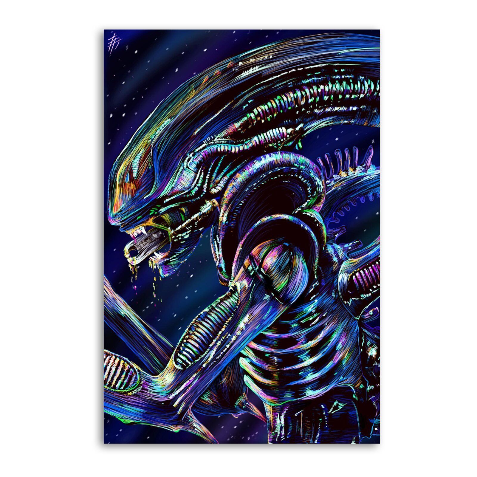 POSTER Xenomorph science fiction Alien Art Wall Painting Poster Print ...