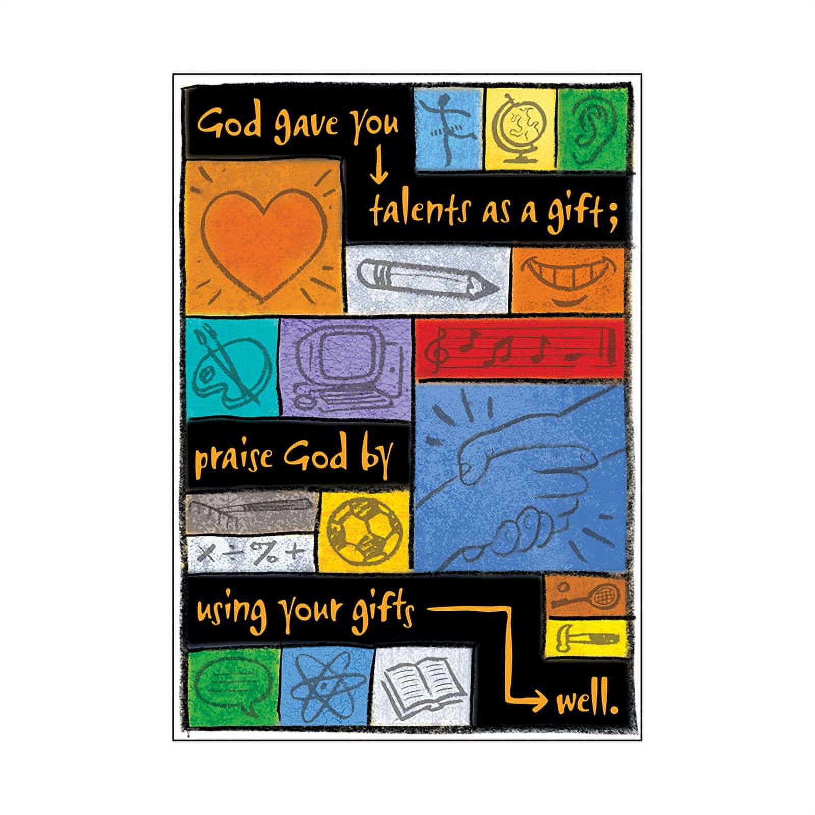 TREND ENTERPRISES T-A67707 POSTER YOUR TALENTS ARE GODS GIFTS-TO YOU ...