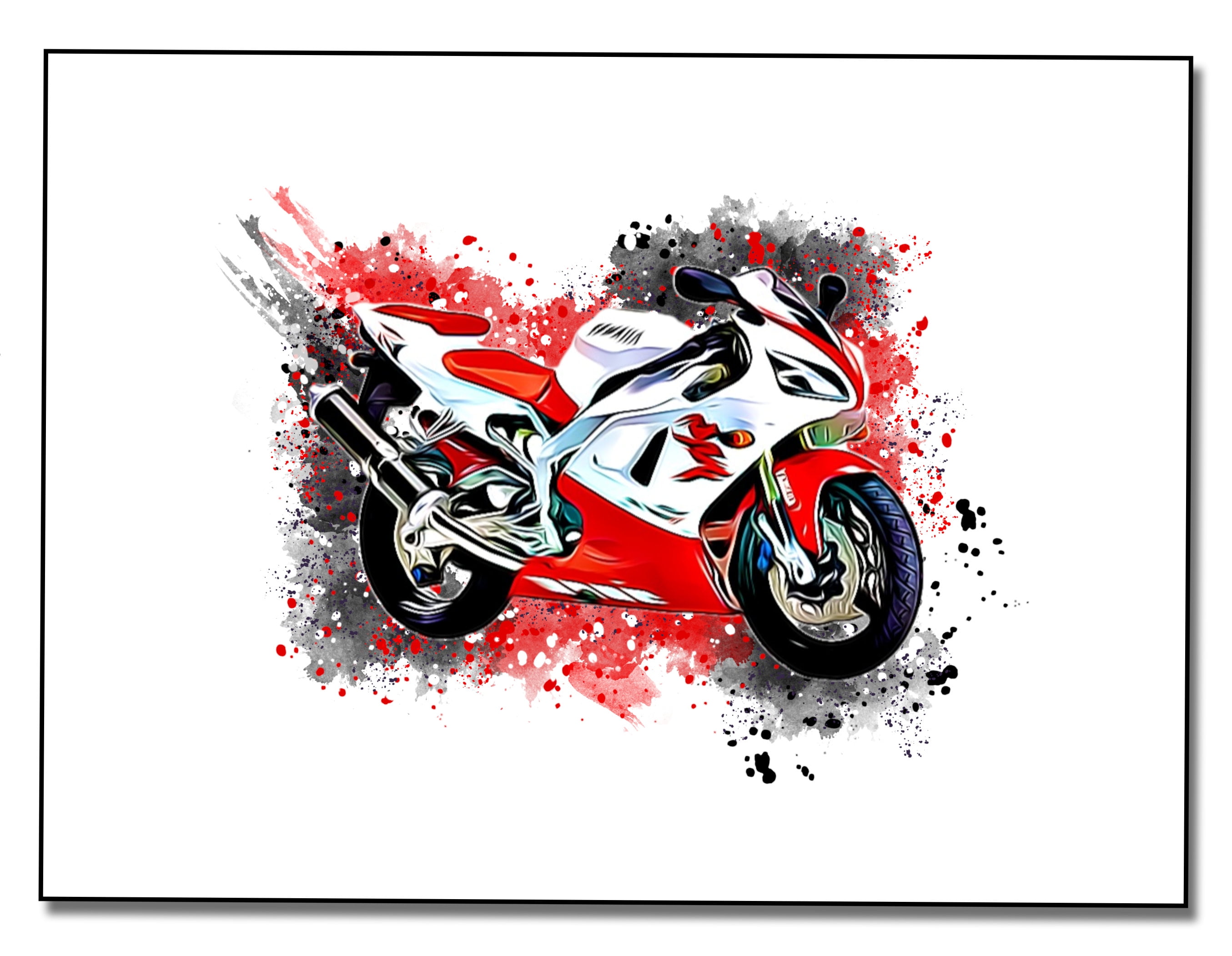 POSTER Yamaha R1 Poster - Motor Bike Art - Dad Man Cave Gift - Moto GP ...