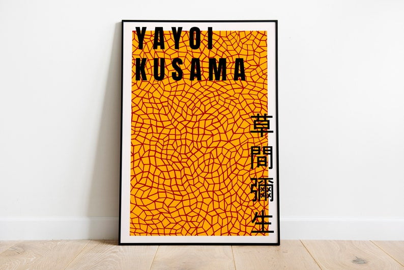 POSTER Yayoi Kusama Exhibition Poster, Japanese Infinity Poster, Yayoi ...