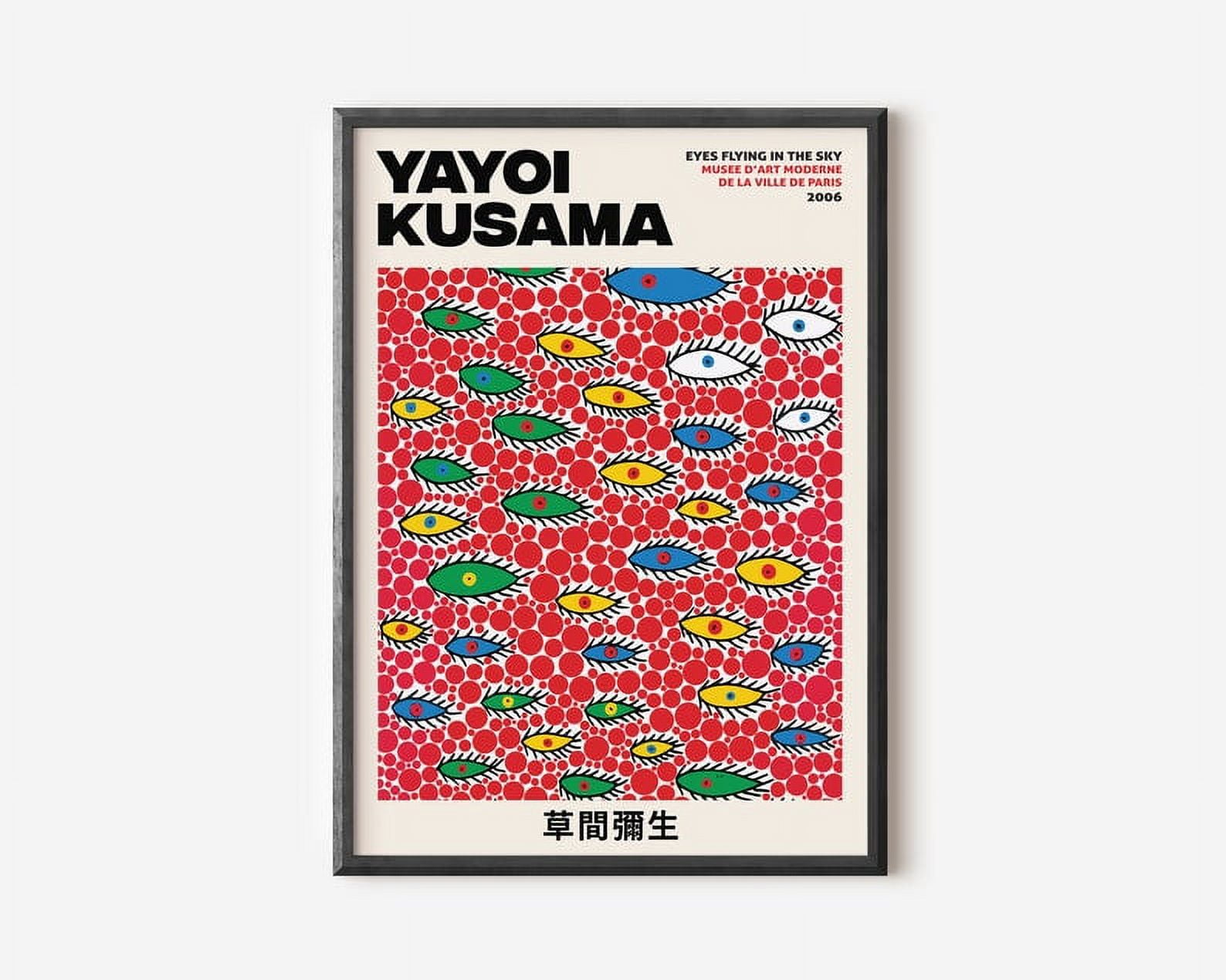 POSTER Yayoi Kusama Poster, Yayoi Kusama Print, Exhibition Poster, Eyes ...