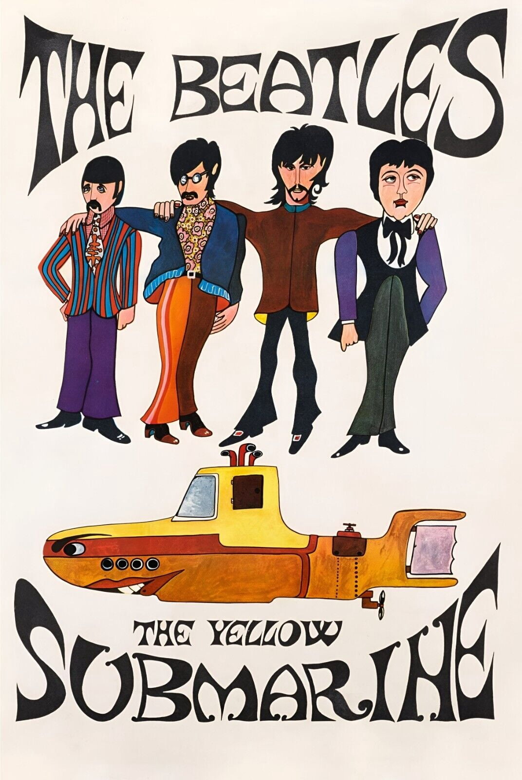 Poster Yellow Submarine The Beatles Movie Poster Sign C 8x12 Unframed