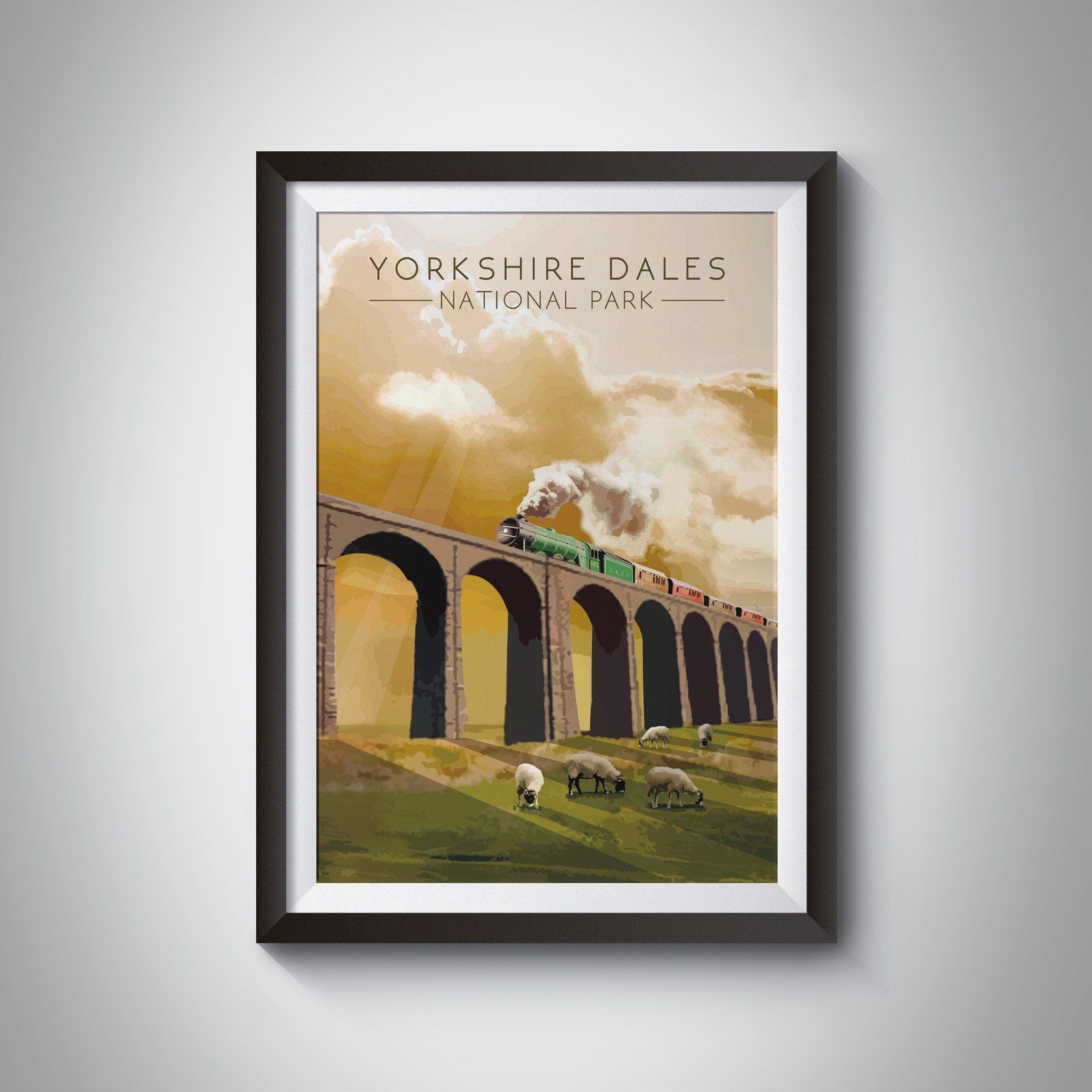 POSTER Yorkshire Dales National Park Poster, England Travel Print ...