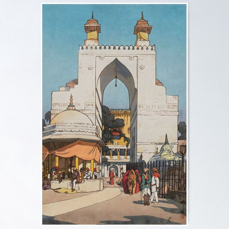 POSTER Yoshida Hiroshi High Gate in Ajmer, from the India and Southeast ...