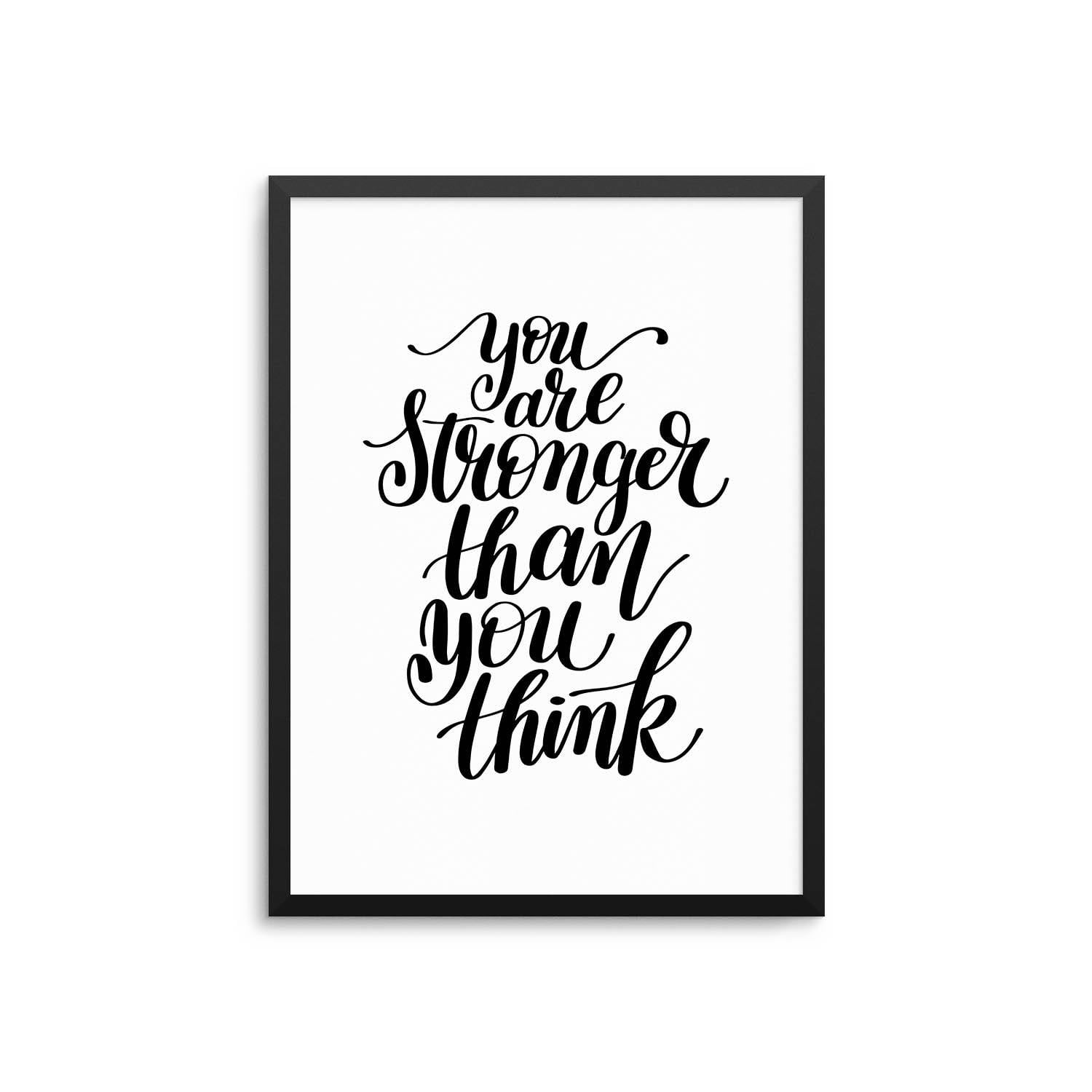 POSTER You Are Stronger Than You Think Poster - Self Love Inspirational ...