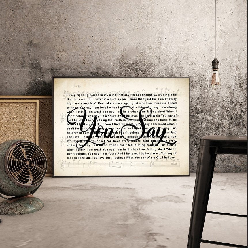 POSTER You Say Song Lyrics Satin Portrait Poster, Pink Floyd Poster ...