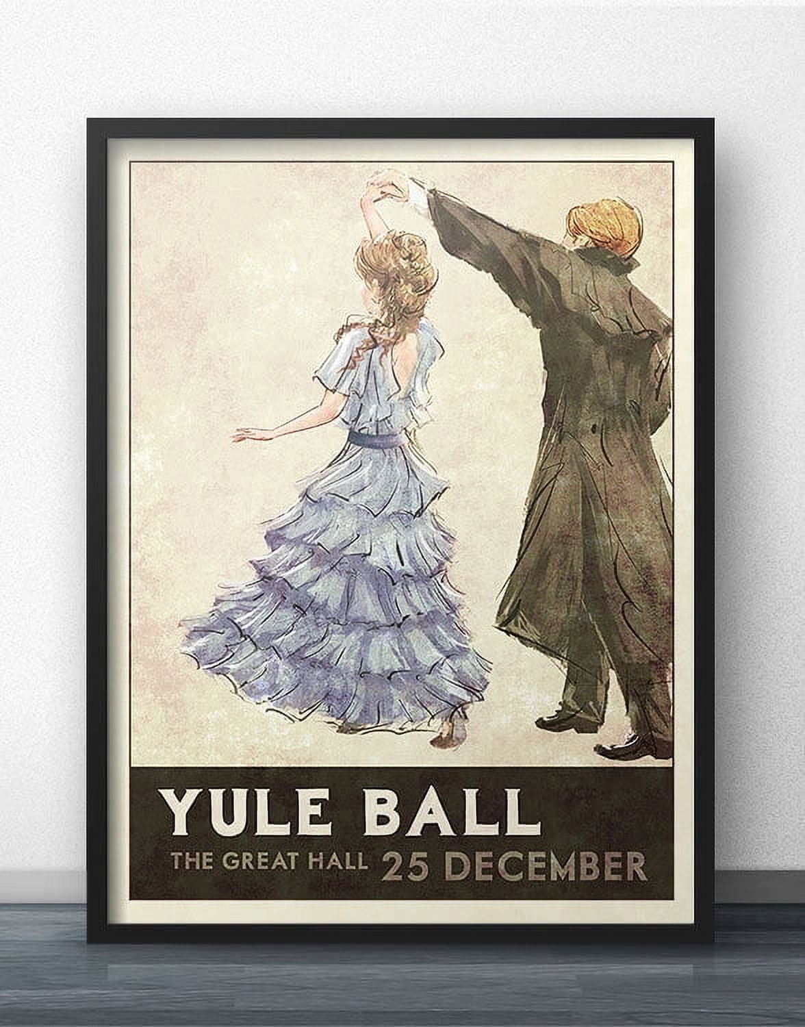 POSTER Yule Ball Poster - 1930s Retro Style (Limited Edition Blue Dress ...
