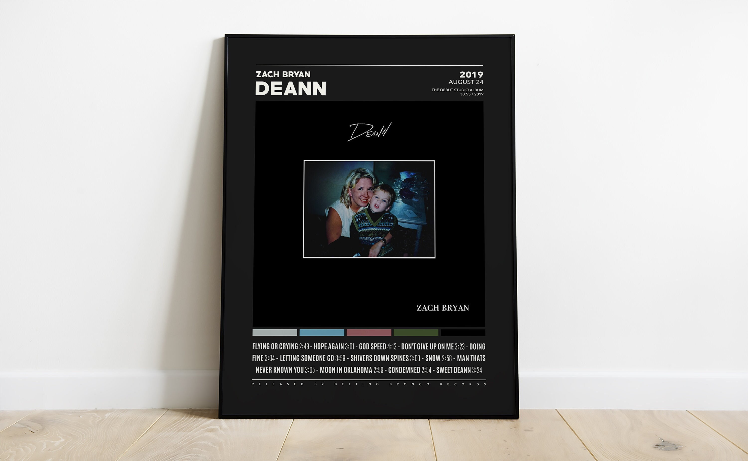 POSTER Zach Bryan Posters / DeAnn Poster / Zach Bryan, DeAnn, Elisabeth ...