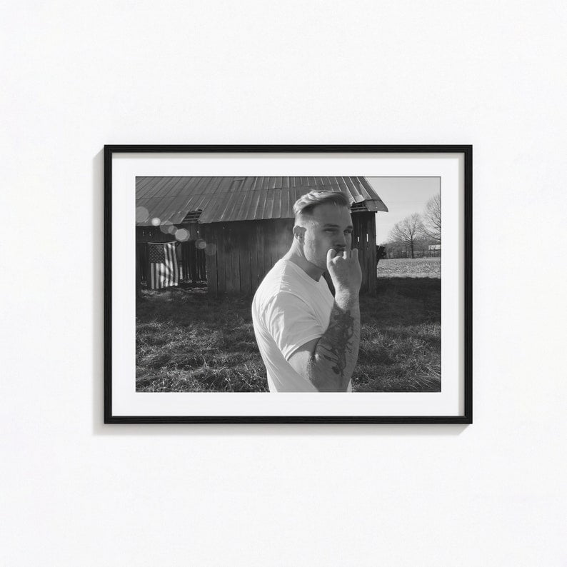 POSTER Zach Bryan Posters / Zach Bryan Black and White Wall Art, Album ...