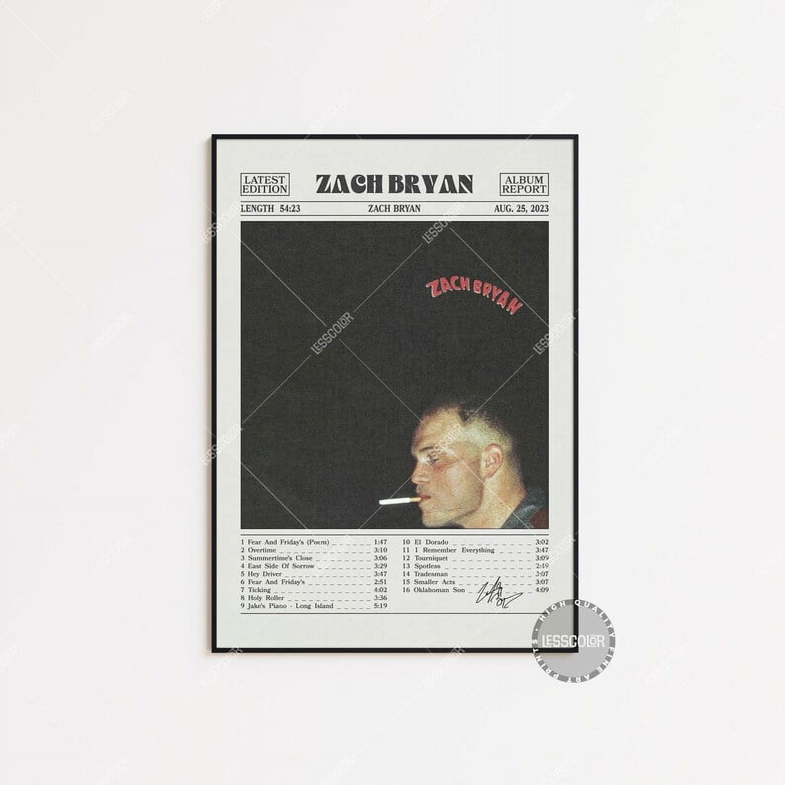 POSTER Zach Bryan Retro Newspaper Print, Zach Bryan Poster, Zach Bryan ...