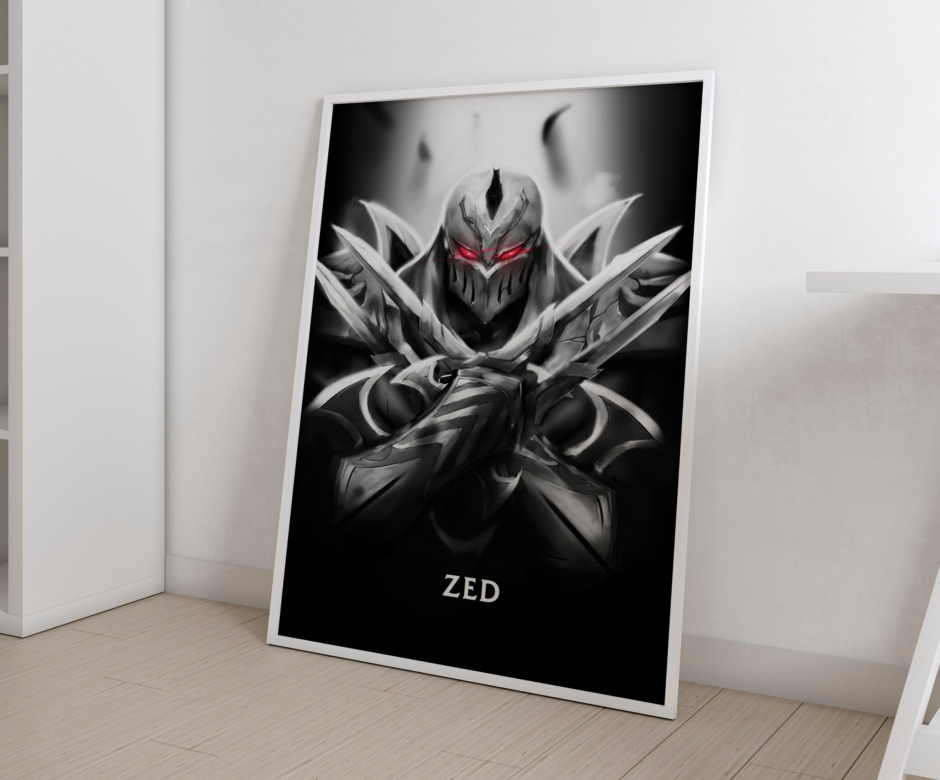 POSTER Zed League of Legends League of Legends Poster the Master of Shadows LoL Poster Gaming ...