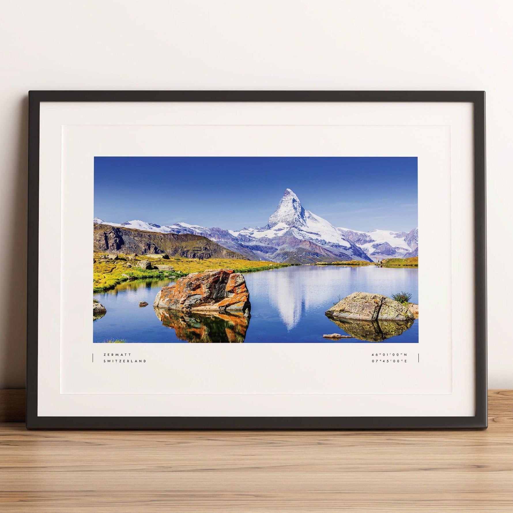 POSTER Zermatt Print, Zermatt Poster, Zermatt Coordinates, Zermatt Wall ...
