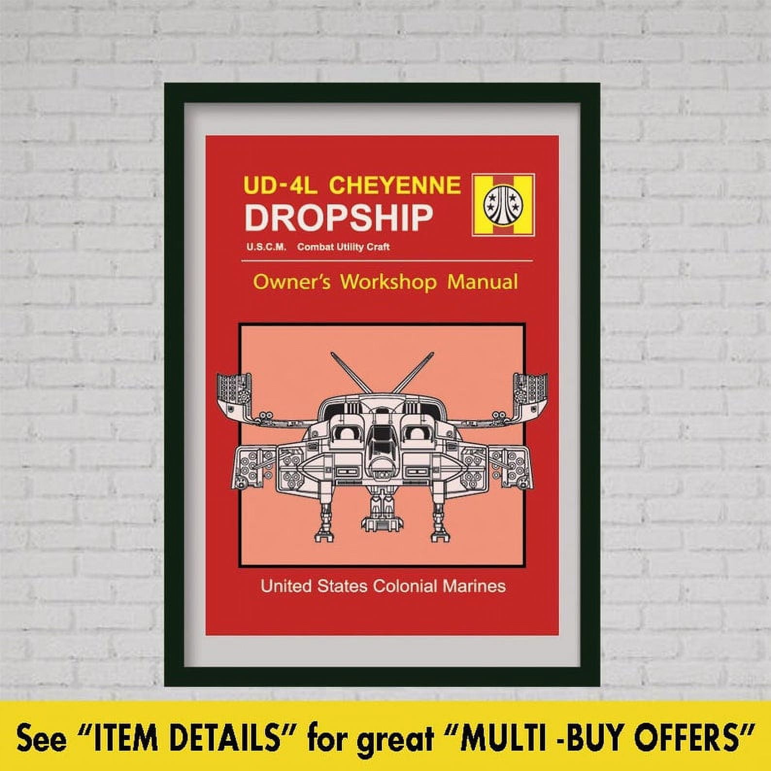 POSTER aliens 1986 movie film poster art print hadleys hope alien 1979 ...