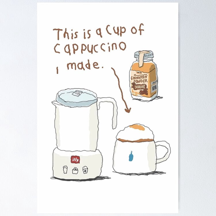 Poster cappucino, coffee, espresso, cafe, caffeine, latte, coffee lover ...